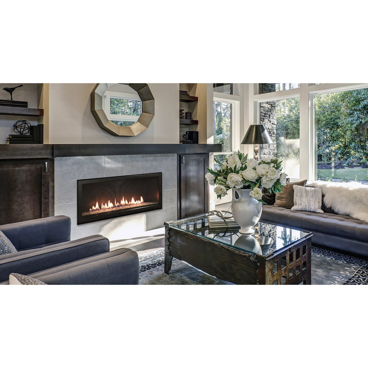 Empire 36" Boulevard Direct Vent Linear Fireplace — Home & Heat